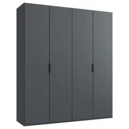 Kleiderschrank wimex "Oxford by fresh to go, in 3 Breiten, Made in Germany", grau (grafit), B:200cm H:236cm T:58cm, Holzwerkstoff, Schr&auml;nke, Kleiderschrank, mit hochwertigen Faltt&uuml;ren f&uuml;r den perfekten &Uuml;berblick