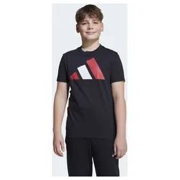 T-Shirt Adidas SPORTSWEAR "ESSENTIALS KIDS", Jungen, Gr. 152, wei&szlig; (schwarz, pure ruby, wei&szlig;), Obermaterial: 100% Baumwolle, normal, Rundhals, Shirts T-Shirt, f&uuml;r Kinder und Teens, mit Rundhalsausschnitt, aus 100 % Baumwolle