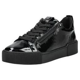 H&ouml;gl Sneaker H&Ouml;GL "H&ouml;gl Sneaker Leder", Damen, Gr. 38, schwarz (schwarz lack), Leder, Schuhe Sneaker