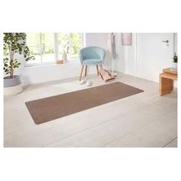 L&auml;ufer Hanse Home EXCLUSIV "Liberty", beige (beige, braun), B:80cm H:7mm L:150cm, Polypropylen, Teppiche, L&auml;ufer, Uni-Meliert, robust, kr&auml;ftige Farben, rundherum farbige Kettelung