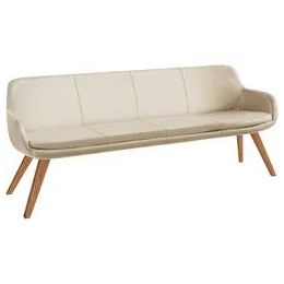 Essbank Musterring "Tavia", beige (sand, wildeiche), B:220cm H:87cm T:66cm, Sitzb&auml;nke, Essbank, Stativgestell Wildeiche massiv ge&ouml;lt, Breite 180, 200 oder 220 cm