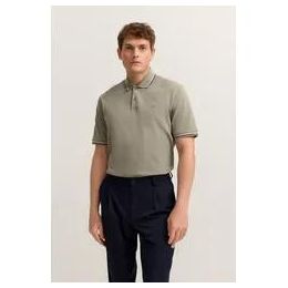 Poloshirt Bugatti "Modern Fit", Herren, Gr. L, 130, moos, 100% Baumwolle, unifarben, normal, ohne Ausschnitt, Rippb&uuml;ndchen, Shirts, Basic Essential aus Baumwolle