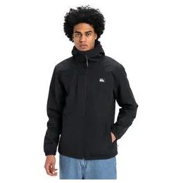Regenjacke Quiksilver "Overcast 3K Warm", Herren, Gr. S, schwarz, Obermaterial: 65% Walkfrottier, 35% Nylon;, Jacken Regenjacke