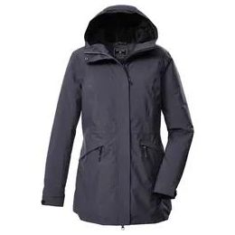 Parka Killtec "KOW 19 WMN PRK", Damen, Gr. 44, silber (silberfarben), Obermaterial: 100% Polyester;Futter: 100% Polyester;F&uuml;llung: 100% Polyester, Jacken Parka, Wasserdichter, atmungsaktiver Damenparka mit verstellbarer Kapuze