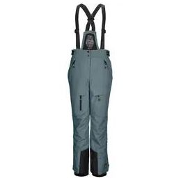 Skihose Killtec "KSW 204 BYS SKI PNTS", M&auml;dchen, Gr. 152, Normalgr&ouml;&szlig;en, blau (graublau), Obermaterial: 100% Polyester;Futter: 100% Polyester;F&uuml;llung: 100% Polyester, Hosen Skihose, Wasserdichte, atmungsaktive Skihose mit verstellbarem Latz und Tr&auml;gern