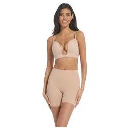 Shapinghose MAGIC BODYFASHION "Dream Shaper Short", Damen, Gr. XL, braun (cappucchino), Obermaterial: 75% Polyamid, 25% Elasthan, k&ouml;rpernah, Unterhosen, mit Anti-Reibungs-L&ouml;sung