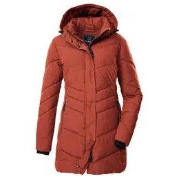 Steppmantel "GW 60 WMN QLTD PRK", Damen, Gr. 44, rot (feuerrot), Obermaterial: 100% Polyester;Futter: 100% Polyester;F&uuml;llung: 100% Polyester, G.I.G.A. DX BY KILLTEC, M&auml;ntel Steppmantel, Schmaler, wasserabweisender Damenparka mit abnehmbarer Kapuze