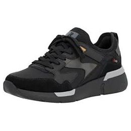 Sneaker Rieker "Rieker Sneaker Lederimitat", Herren, Gr. 45, schwarz (schwarz, grau), Lederimitat, Schuhe Sneaker