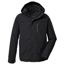 Funktionsjacke "GW 39 MN JCKT", Herren, Gr. XXL, schwarz, Obermaterial: 88% Polyester, 12% Baumwolle;Futter: 100% Polyester;F&uuml;llung: 100% Polyester, G.I.G.A. DX BY KILLTEC, Jacken Funktionsjacke, Wasserdichte, atmungsaktive Winterjacke mit verstellbarer Kapuze