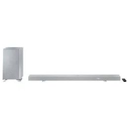 Sharp Soundbar "HT-SBW55121 5.1.2 Dolby Atmos/DTS:X mit Drahtlos-Subwoofer", silber, B:126cm H:7,5cm T:12,5cm, Lautsprecher