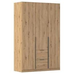 Dreht&uuml;renschrank OTTO HOME "Kleiderschrank Schrank Garderobe AGORDO mit Dekor- oder Hochglanzfront", braun (eiche artisan), B:136cm H:229cm T:54cm, Holzwerkstoff, Schr&auml;nke, Dreht&uuml;renschrank, mit Au&szlig;enschubk&auml;sten, in 7 Breiten und 2 H&ouml;hen MADE IN GERMANY