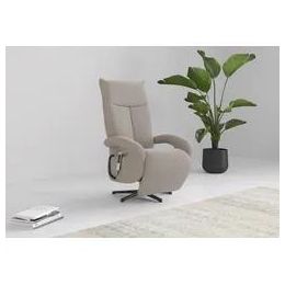 Sit & More TV-Sessel SIT & MORE "Amica, inkl. Kopfteilverstellung & Drehfunktion", elefant, B:74cm H:112cm T:82cm, 100% Polyester, Sessel, wahlweise mit 2 Motoren, Akku und Aufstehhilfe