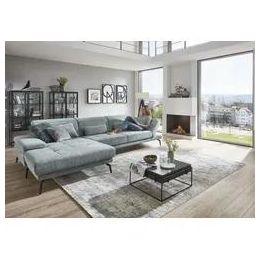 Ecksofa DIE PLANBAR "MP-IN20126 L-Form mit Kaltschaum-Polsterung", blau (ocean), B:328cm H:82cm T:190cm, 100% Polyester, Sofas, Ecksofa, mit Kopfteilverstellung, optional Sitztiefen- & Armteilverstellung