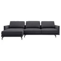 Ecksofa "CR.414, Designecksofa, Polsterecke, L-Form", schwarz (anthrazitgrau, schwarzgrau), B:300cm H:91cm T:172cm, CREATION BY ROLF BENZ, Sofas, Ecksofa, wahlweise aus feinstem Rindsleder oder hochwertigem Chenille