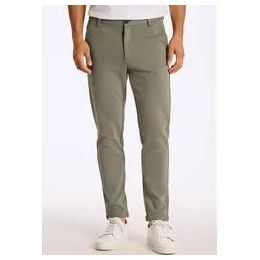 Stoffhose LINDBERGH "Stoffhose Slim Fit", Herren, Gr. XL, mid army mix, Obermaterial: 75% Polyester, 22% Viskose, 3% Elasthan; Futter: 65% Polyester, 35% Baumwolle, slim fit, Hosen Stoffhose