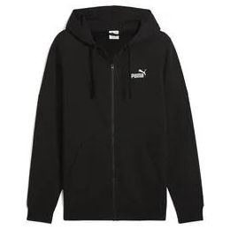 Sweatjacke Puma "Essentials No. 1 Logo Kapuzenjacke Herren", Herren, Gr. S, schwarz, Obermaterial: 34% Polyester, 66% Baumwolle. Kapuzenfutter: 100% Baumwolle. Rippe: 3% Elasthan, 97% Baumwolle, Sweatjacken Sweatjacke