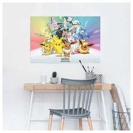 Poster Reinders "Poster Pokemon", bunt (farbe bild(er): mehrfarbig), B:91,5cm H:61cm, Papier, Bilder, Poster