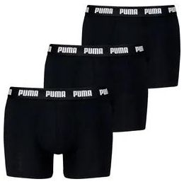 Boxershorts Puma "Puma MEN EVERYDAY BOXERS 3P", Herren, Gr. M, schwarz, Obermaterial: 95% Baumwolle, 5% Elasthan, eng, Unterhosen, mit Komfortbund