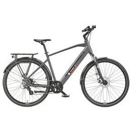 E-Bike Telefunken "E-Trekking Expedition XT490 Herren" Gr. 52, schwarz (granitgrau, schwarz), Elektrofahrr&auml;der, 52cm, 28 Zoll (71,12cm), Pedelec, Elektrofahrrad, Herren, innerhalb StVZO, 28 Zoll