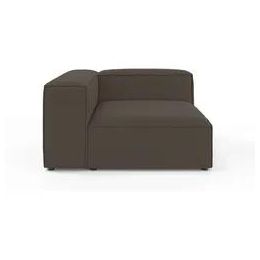 Ottomane OTTO HOME "HAILY links/rechts bestellbar, Loungem&ouml;bel, Ma&szlig;e B/T/H: 130/130/72 cm", braun, B:130cm H:72cm T:130cm, 100% Polyester, Sofas, Ottomane, als Modul oder separat verwendbar, f&uuml;r individuelle Zusammenstellung