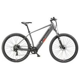 E-Bike Telefunken "E-MTB Aufsteiger M919" Gr. 48, schwarz (granitgrau, schwarz), Elektrofahrr&auml;der, 48cm, 29 Zoll (73,66cm), Pedelec, Elektrofahrrad, Damen u. Herren, E-MTB, Mountainbike, 29 Zoll, Topseller