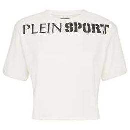 T-Shirt Plein Sport "T-Shirt", Damen, Gr. S, wei&szlig; (01, wei&szlig;), Obermaterial: 100% Polyester, Shirts T-Shirt