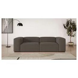 Big-Sofa OTTO HOME "HAILY Modularsofa, Verl&auml;ssliche Qualit&auml;t, Sitztiefe 70 cm", braun, B:260cm H:72cm T:100cm, 100% Polyester, Sofas, Big-Sofa, als Modul oder separat verwendbar, f&uuml;r individuelle Zusammenstellung