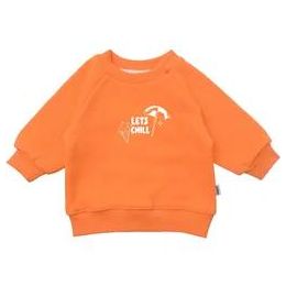 Sweatshirt Liliput "Lets Chill", M&auml;dchen, Gr. 110/116, orange, 80% Baumwolle, 20% Polyester, bedruckt, normal, Rundhals, Sweatshirts Sweatshirt, mit chilligem Frontprint