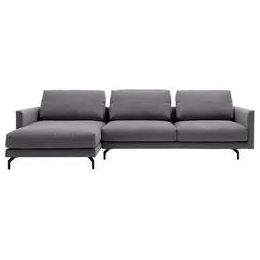 Ecksofa "CR.414, Designecksofa, Polsterecke, L-Form", grau (lichtgrau, schwarzgrau), B:300cm H:91cm T:172cm, CREATION BY ROLF BENZ, Sofas, Ecksofa, wahlweise aus feinstem Rindsleder oder hochwertigem Chenille