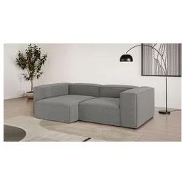 Ecksofa OTTO HOME "XL HAILY L-Form, Modularsofa extra tief, Sitztiefe 100/130 cm", grau (dunkelgrau), B:260cm H:72cm T:160cm, 100% Polyester, Sofas, Ecksofa, als Modul oder separat verwendbar, f&uuml;r individuelle Zusammenstellung