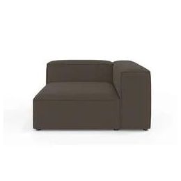 Ottomane OTTO HOME "HAILY links/rechts bestellbar, Loungem&ouml;bel, Ma&szlig;e B/T/H: 130/130/72 cm", braun, B:130cm H:72cm T:130cm, 100% Polyester, Sofas, Ottomane, als Modul oder separat verwendbar, f&uuml;r individuelle Zusammenstellung