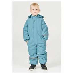 Schneeoverall ZIGZAG "Vally", M&auml;dchen, Gr. 116, EURO-Gr&ouml;&szlig;en, blau (hellblau), 100% Polyester, lang, Overalls, mit wasser- und winddichter TPU-Membran