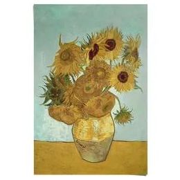 Poster Reinders "Sonnenblumen Vincent van Gogh - Bl&uuml;te - Pflanze - Ber&uuml;hmtes Gem&auml;lde", gelb (farbe bild(er): gelb), B:61cm H:91,5cm, Papier, Bilder, Poster