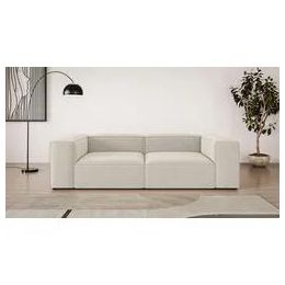 Big-Sofa OTTO HOME "XL HAILY Modularsofa extra tief, Sitztiefe 100 cm", beige (hellbeige), B:260cm H:72cm T:130cm, 100% Polyester, Sofas, Big-Sofa, als Modul oder separat verwendbar, f&uuml;r individuelle Zusammenstellung