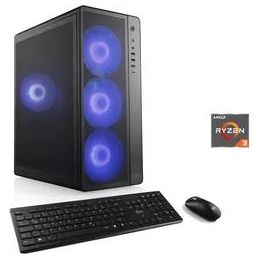 CSL PC "Levitas V29205", schwarz, Microsoft Windows 11 Home (64 Bit), 16 GB RAM 500 GB SSD, Desktop-PCs, PC