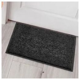 Fu&szlig;matte OTTO HOME "Fresh Step, Made in Belgium", schwarz, B:40cm H:9mm L:60cm, Obermaterial: 100% Polyamid, Teppiche, Fu&szlig;matte, f&uuml;r den Eingangsbereich, Uni-Farben, rutschhemmend, robust, waschbar