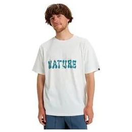 T-Shirt Quiksilver "Nature", Herren, Gr. M, wei&szlig;, [Hauptstoff] 100% Bio-Baumwolle, Shirts T-Shirt