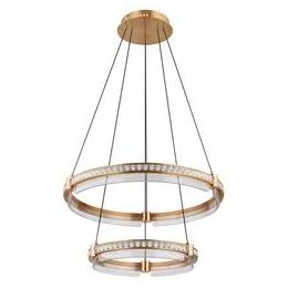 Globo LIGHTING LED Pendelleuchte "BLONDIE", goldfarben, Leuchten, H&auml;ngelampe/H&auml;ngeleuchte/Wohnzimmer/Esstisch/elegant, LED Pendelleuchte