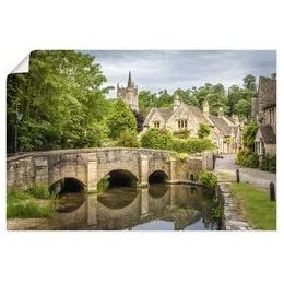 Poster Artland "Dorf Castle Combe, Wiltshire, England", braun (farbe bild(er): braun), B:60cm H:40cm, Bilder, Poster, ohne Rahmen