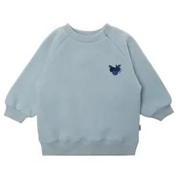 Sweatshirt Liliput "Blaubeere", M&auml;dchen, Gr. 110/116, blau (hellblau), 80% Baumwolle, 20% Polyester, bedruckt, normal, Rundhals, Sweatshirts Sweatshirt, mit niedlichem Blaubeeren-Print