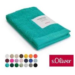 G&auml;stehandtuch s.Oliver "s.Oliver, Premium Qualit&auml;t, 600 gr/m2, auch als Sets erh&auml;ltlich", blau (t&uuml;rkis), B:30cm L:50cm, Walkfrottier, Baumwolle, Handt&uuml;cher, gro&szlig;e Farbauswahl, auch als Duschtuch, Waschhandschuh, Handtuch