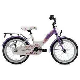 Kinderfahrrad Bikestar "Classic" Gr. 25, lila (lila, wei&szlig;), Fahrr&auml;der, Kinder, 24,5cm, 16 Zoll (40,64cm)