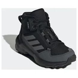 Wanderschuh Adidas TERREX "TERREX AX4R MID RAIN.RDY", Kinder, Gr. 33, schwarz (cschwarz, grefou, grausix), Synthetik, Textil, Schuhe Wanderschuh, wasserdicht