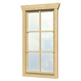 Skan Holz Fenster SKANHOLZ "Einzelfenster", beige (natur), B:57,5cm H:123,5cm, Glas, Massivholz, Fenster, Anschlag links