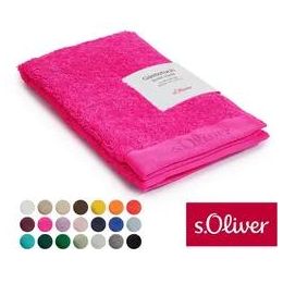G&auml;stehandtuch s.Oliver "s.Oliver, Premium Qualit&auml;t, 600 gr/m2, auch als Sets erh&auml;ltlich", pink, B:30cm L:50cm, Walkfrottier, Baumwolle, Handt&uuml;cher, gro&szlig;e Farbauswahl, auch als Duschtuch, Waschhandschuh, Handtuch
