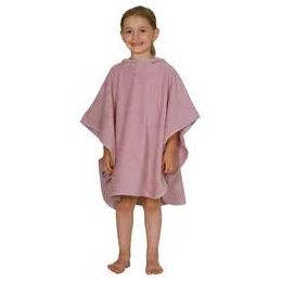 W&ouml;rner Badeponcho W&Ouml;RNER "Uni", erika, L:60cm, Frottier, Hausm&auml;ntel, maschinenwaschbar, trocknergeeignet