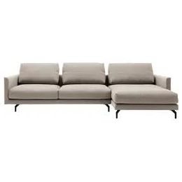 Ecksofa "CR.414, Designecksofa, Polsterecke, L-Form", beige (graubeige, natur), B:300cm H:91cm T:172cm, CREATION BY ROLF BENZ, Sofas, Ecksofa, wahlweise aus feinstem Rindsleder oder hochwertigem Chenille