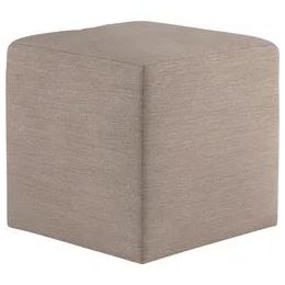 Hocker COTTA "Cuby", beige (liver), B:40cm H:40cm T:40cm, 100% Polyester, Hocker, Hocker, Sitzw&uuml;rfel, Cube, Sitzhocker