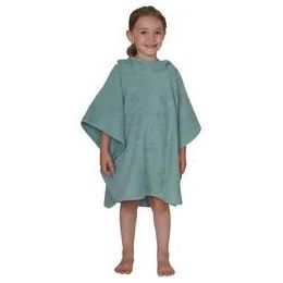 W&ouml;rner Badeponcho W&Ouml;RNER "Uni", eisblau, L:60cm, Frottier, Hausm&auml;ntel, maschinenwaschbar, trocknergeeignet