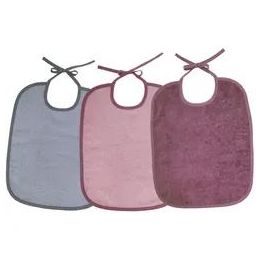 W&ouml;rner L&auml;tzchen W&Ouml;RNER "Bindel&auml;tzchen 3er Pack 32x40 cm", Baby, rosa (altrosa), Obermaterial: 100% Baumwolle, L&auml;tzchen, maschinenwaschbar, trocknergeeignet